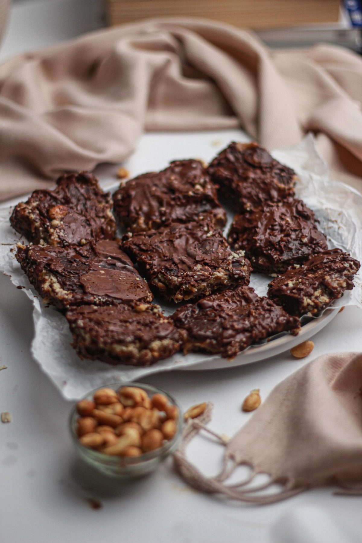 Vegan Snickers Squares (made with oats!)